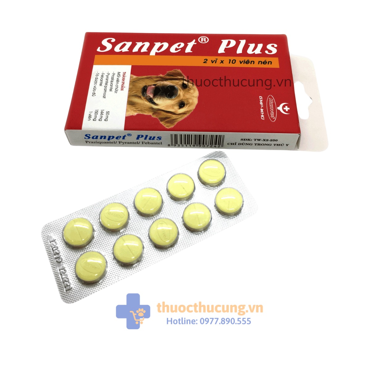 Sanpet Plus ( Hộp 20 viên)